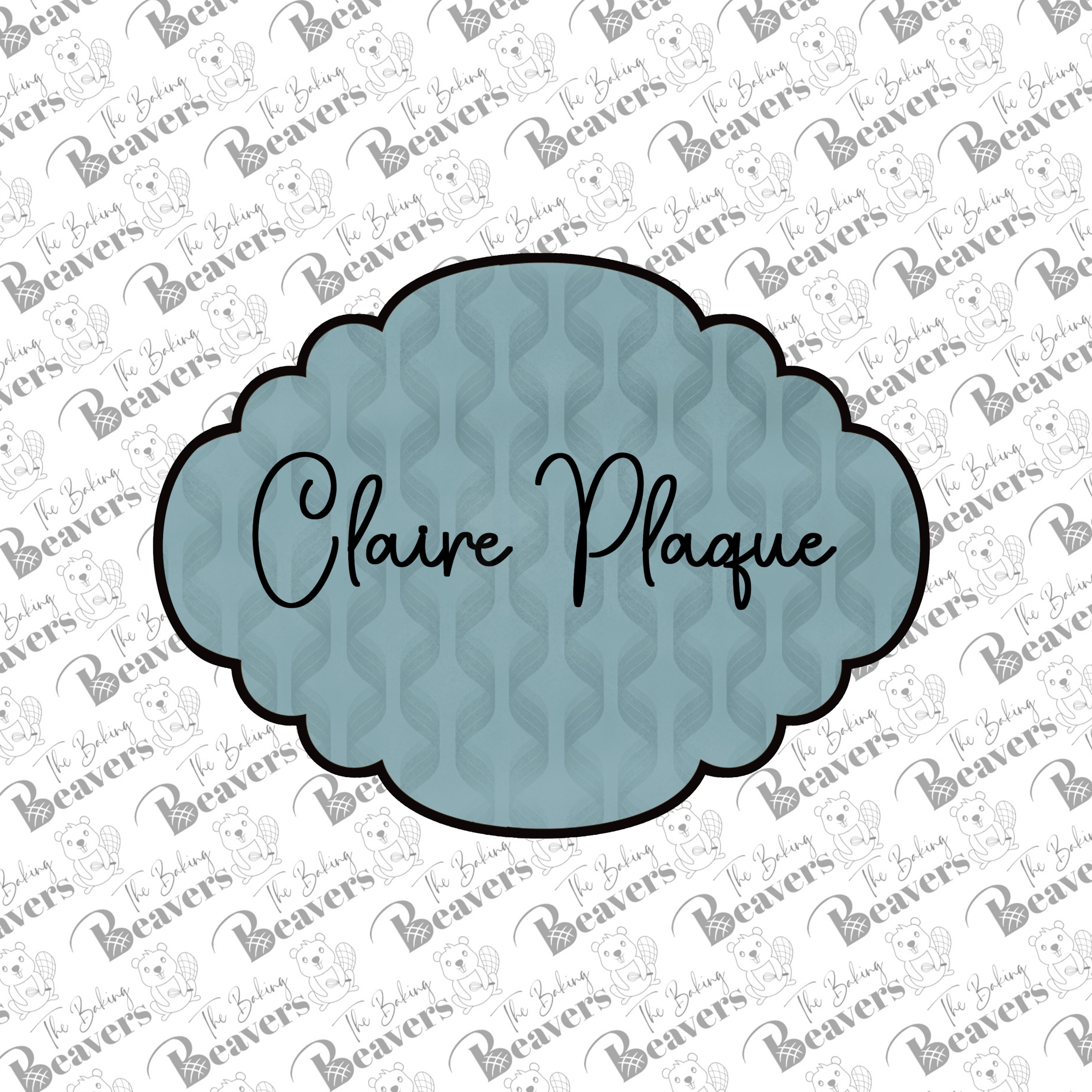 Claire Plaque Cookie Cutter – The Baking Beavers