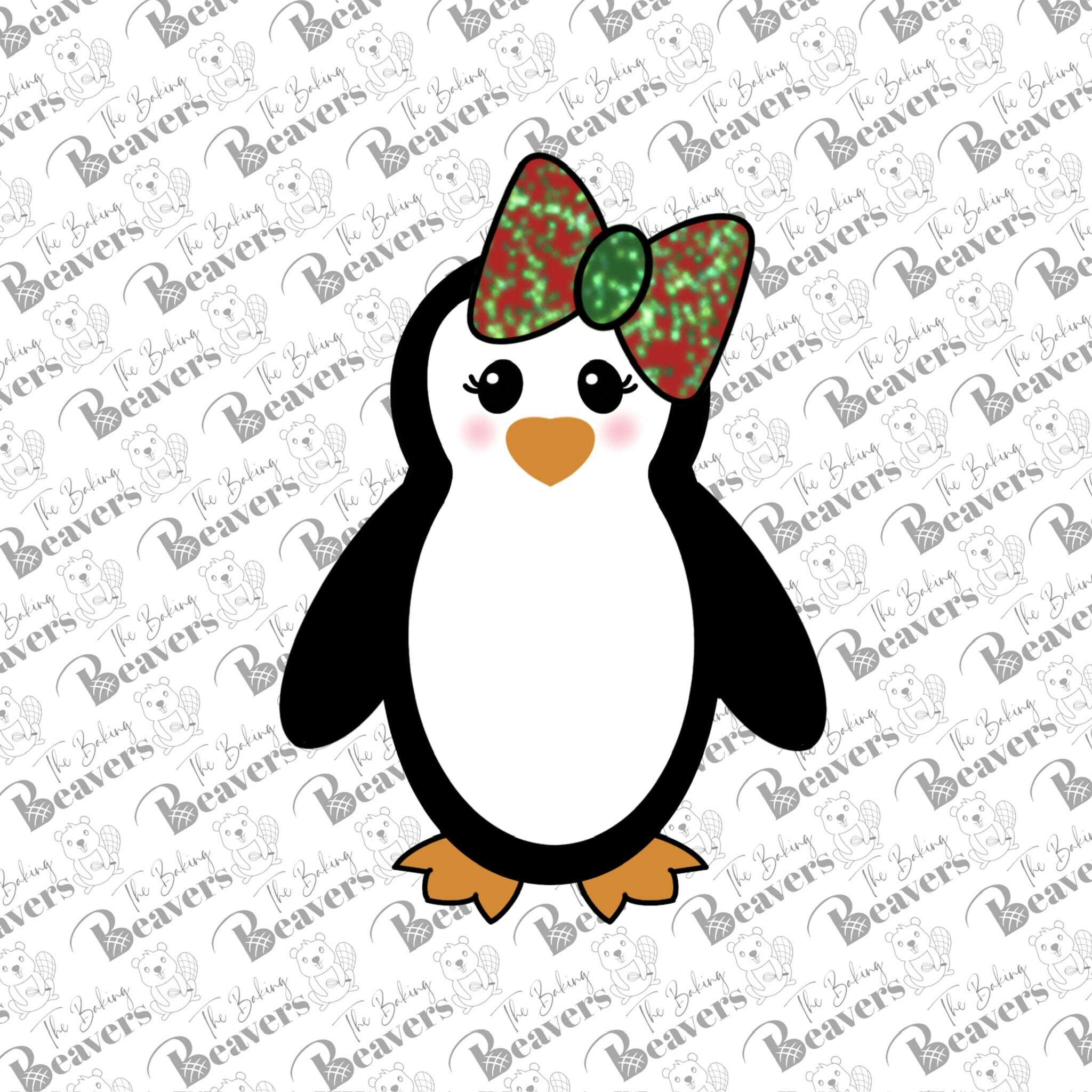 Penguin with Bow Cookie Cutter – The Baking Beavers