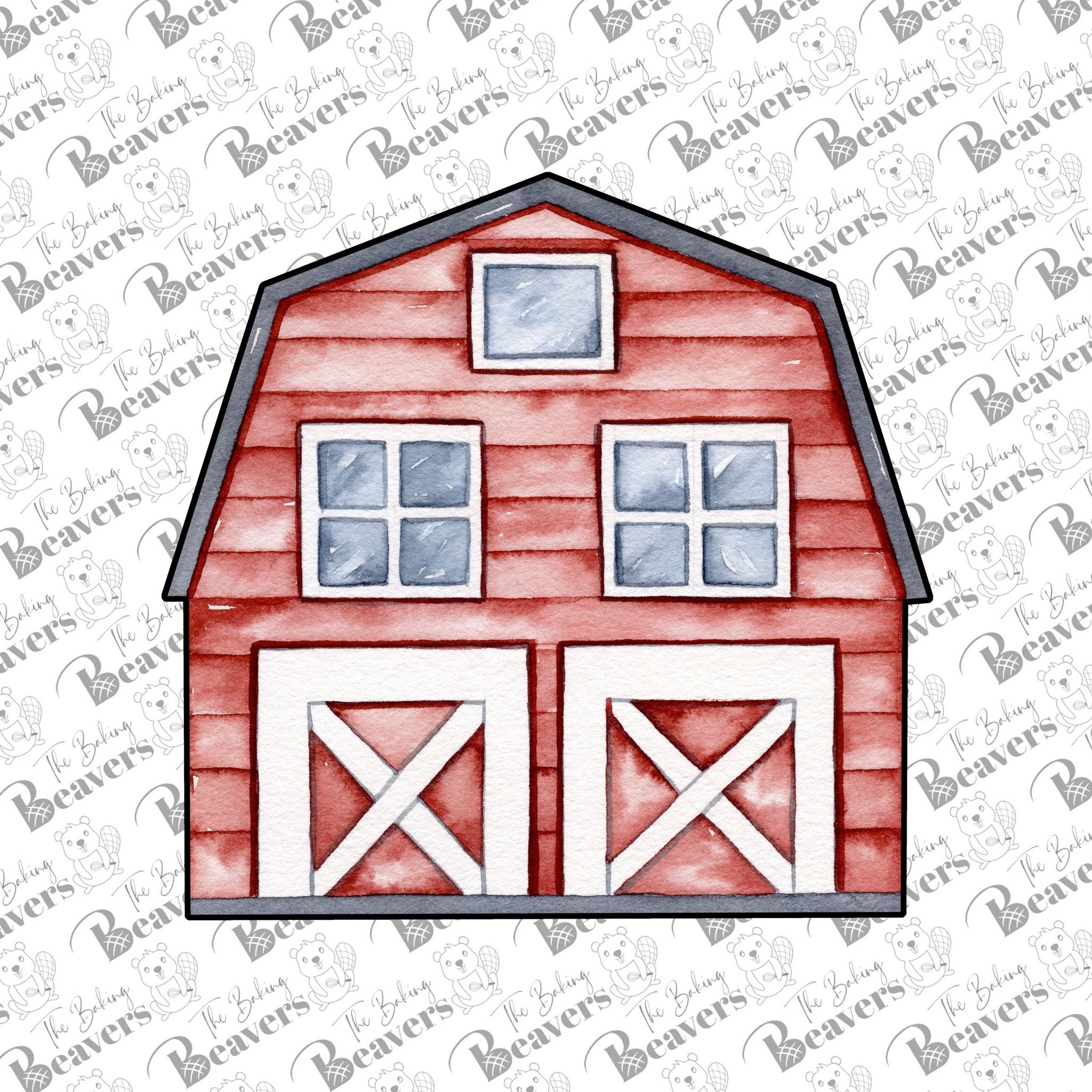 Barn Cookie Cutter (recommend sizing DOWN) – The Baking Beavers