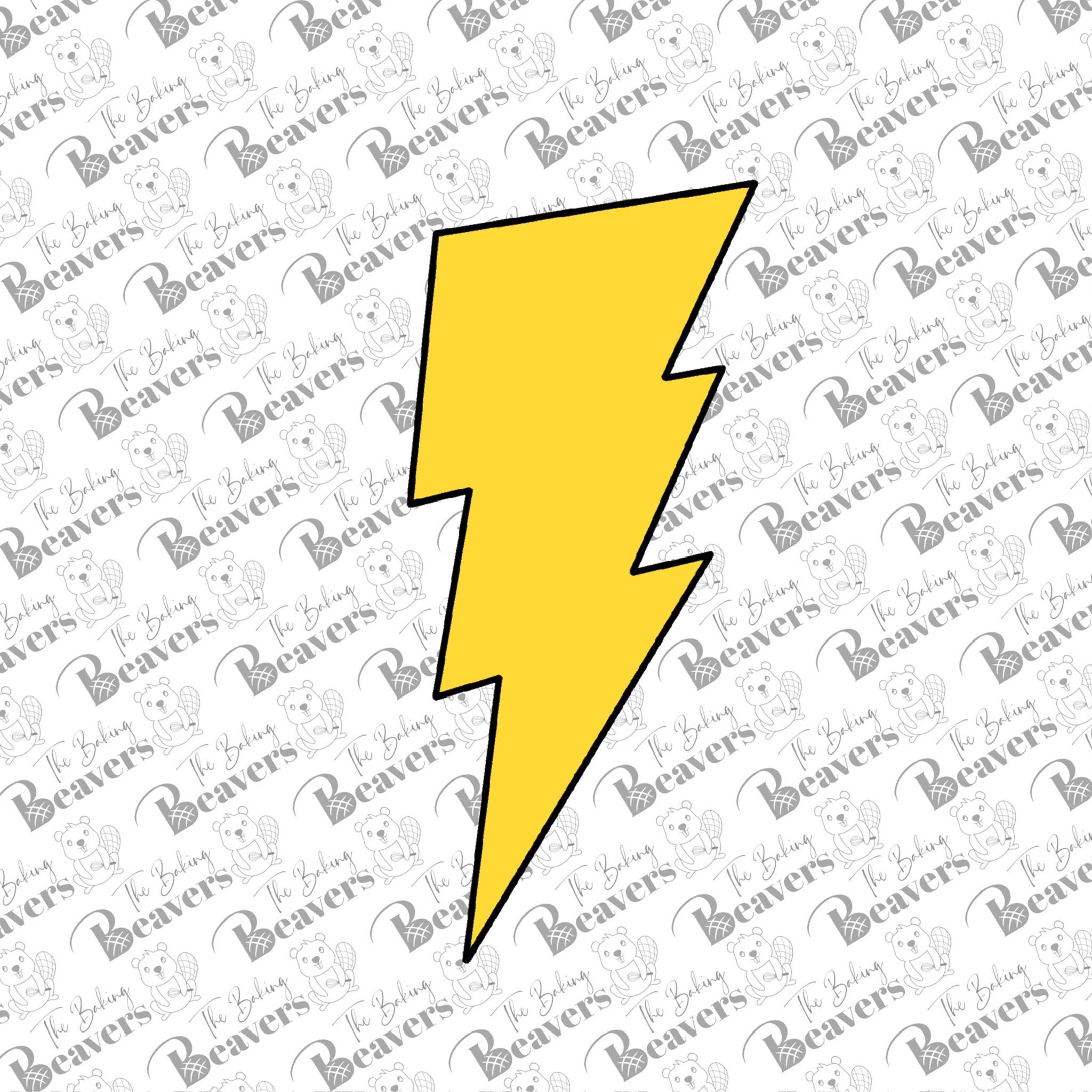 Lightning Bolt Cookie Cutter (recommend sizing up) – The Baking Beavers