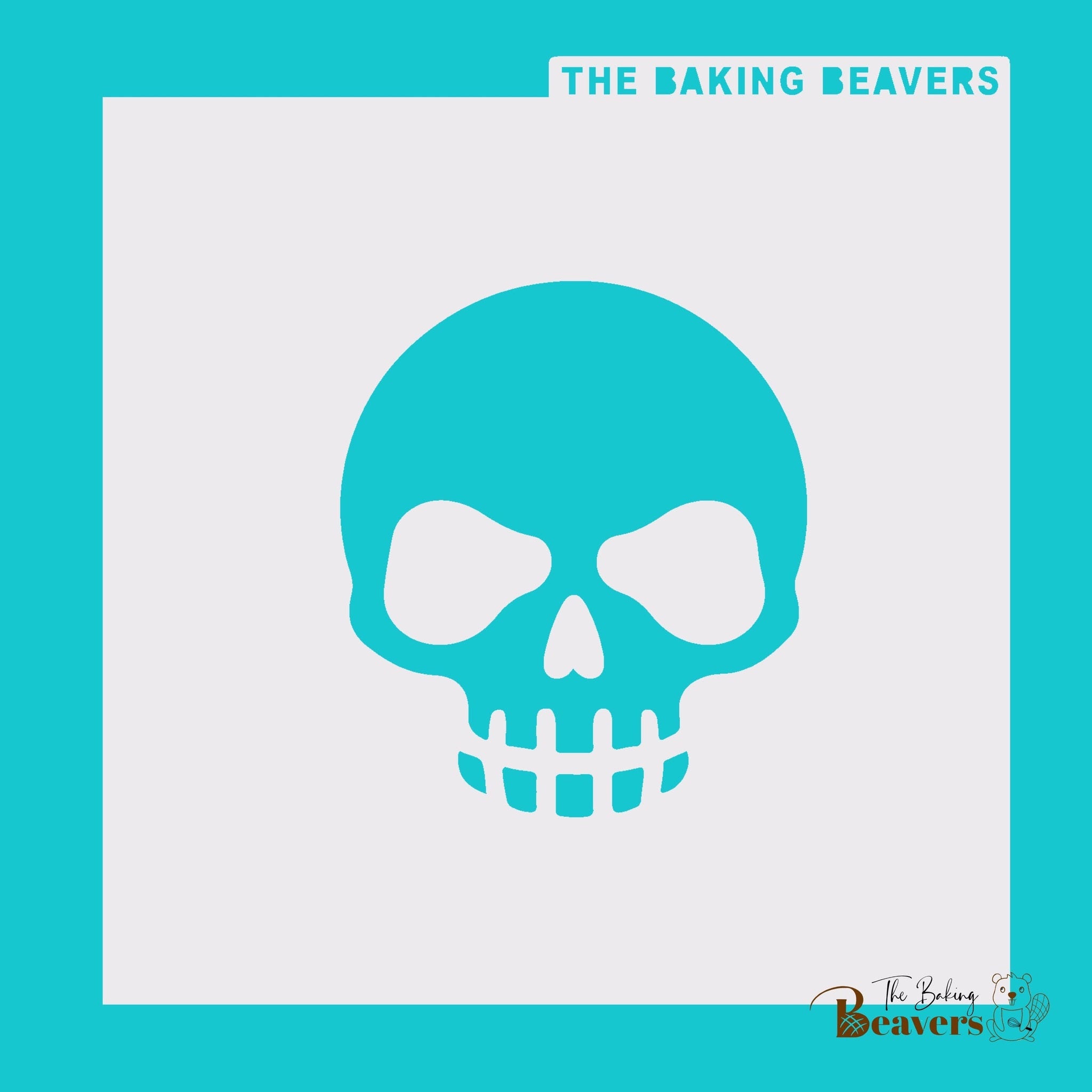 Skull Stencil (2 parts) – The Baking Beavers